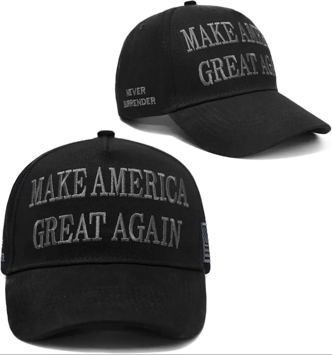 Limited Edition Black MAGA Hat Trump Black MAGA Hat Embroidered Make ...