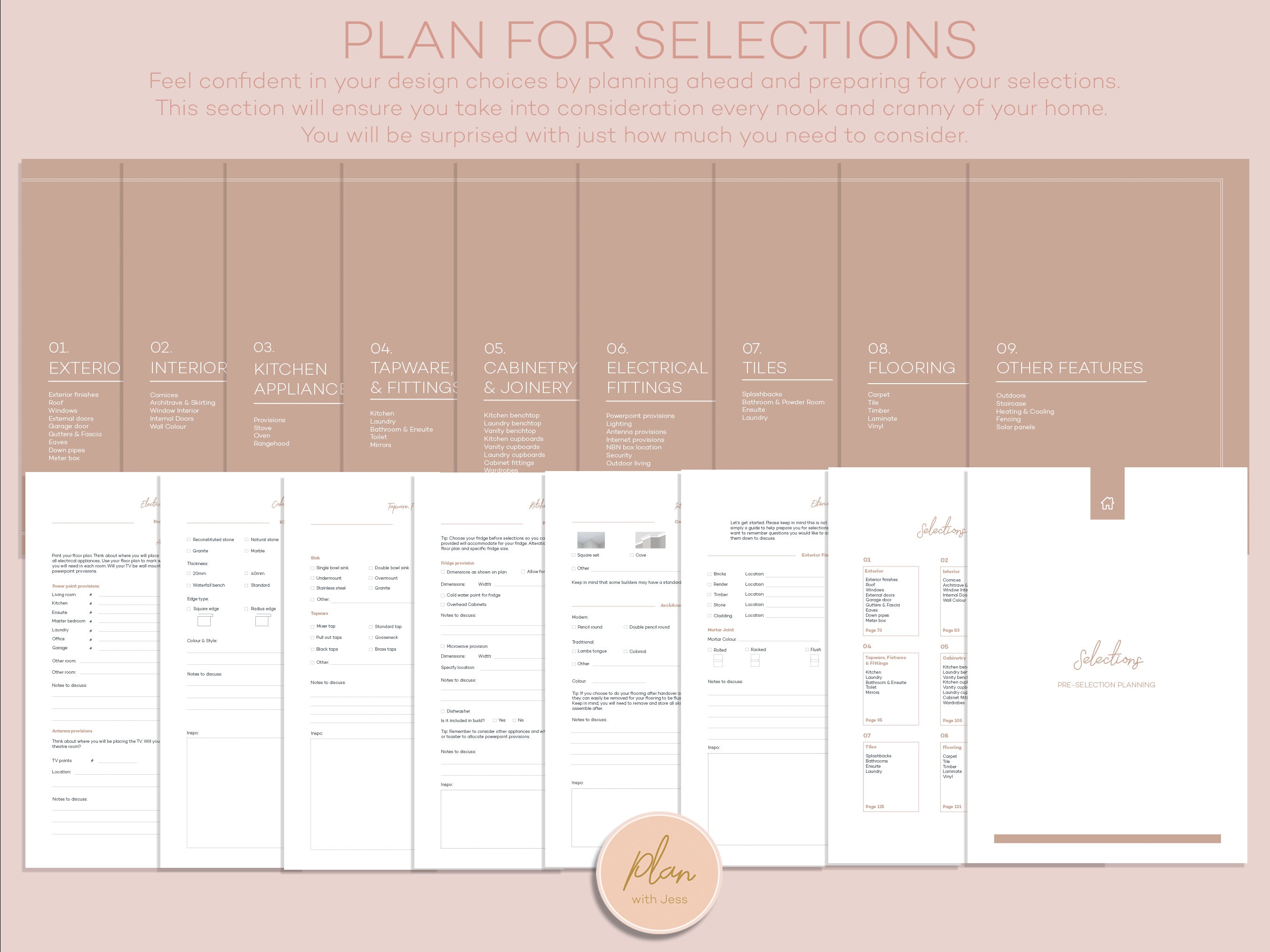 New Home Build Planner: Beige Printable Organiser (PDF) Includes ...