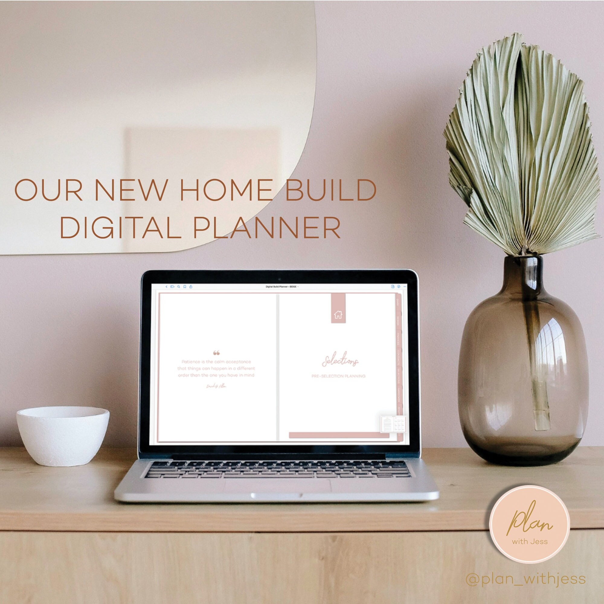 Digital - HOME BUILD PLANNER - Digital Planner - Blush - Building a New ...