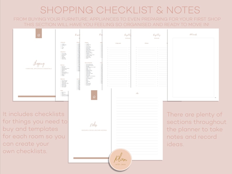New Home Build Planner: Beige Printable Organiser (PDF) Includes ...