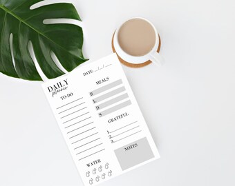 Printable Daily Planner - Meal Planner, Water Tracker, to Do List ...