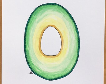 Avocado Alphabet - Etsy