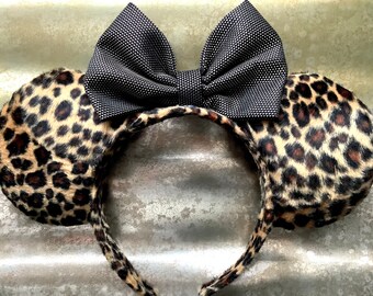 Leopard Print Minnie Ears - Etsy