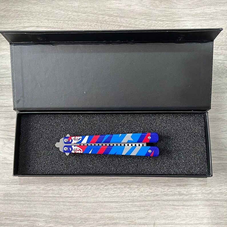 Valorant Yoru Stylish Comb Butterfly Knife, Video Game Knife Replica ...