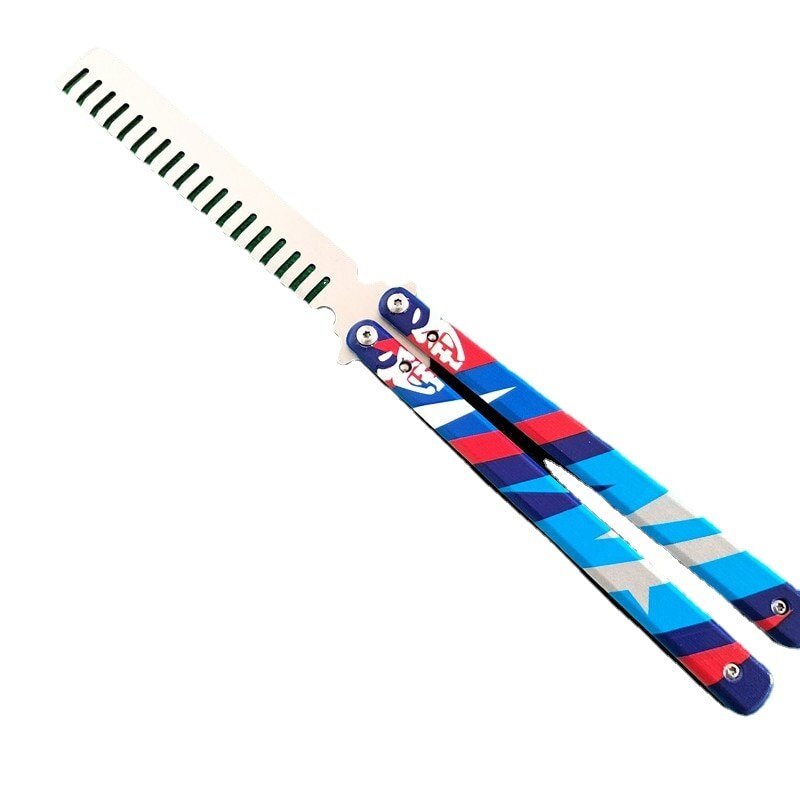 Valorant Yoru Stylish Comb Butterfly Knife, Video Game Knife Replica ...