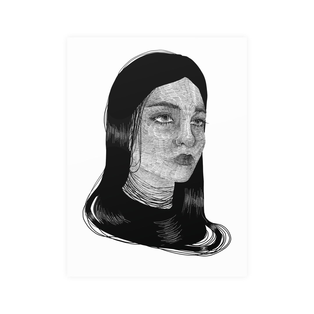 Vintage Grunge Y2k Sad Girl Art Print Nostalgic Emo Art Etsy Australia