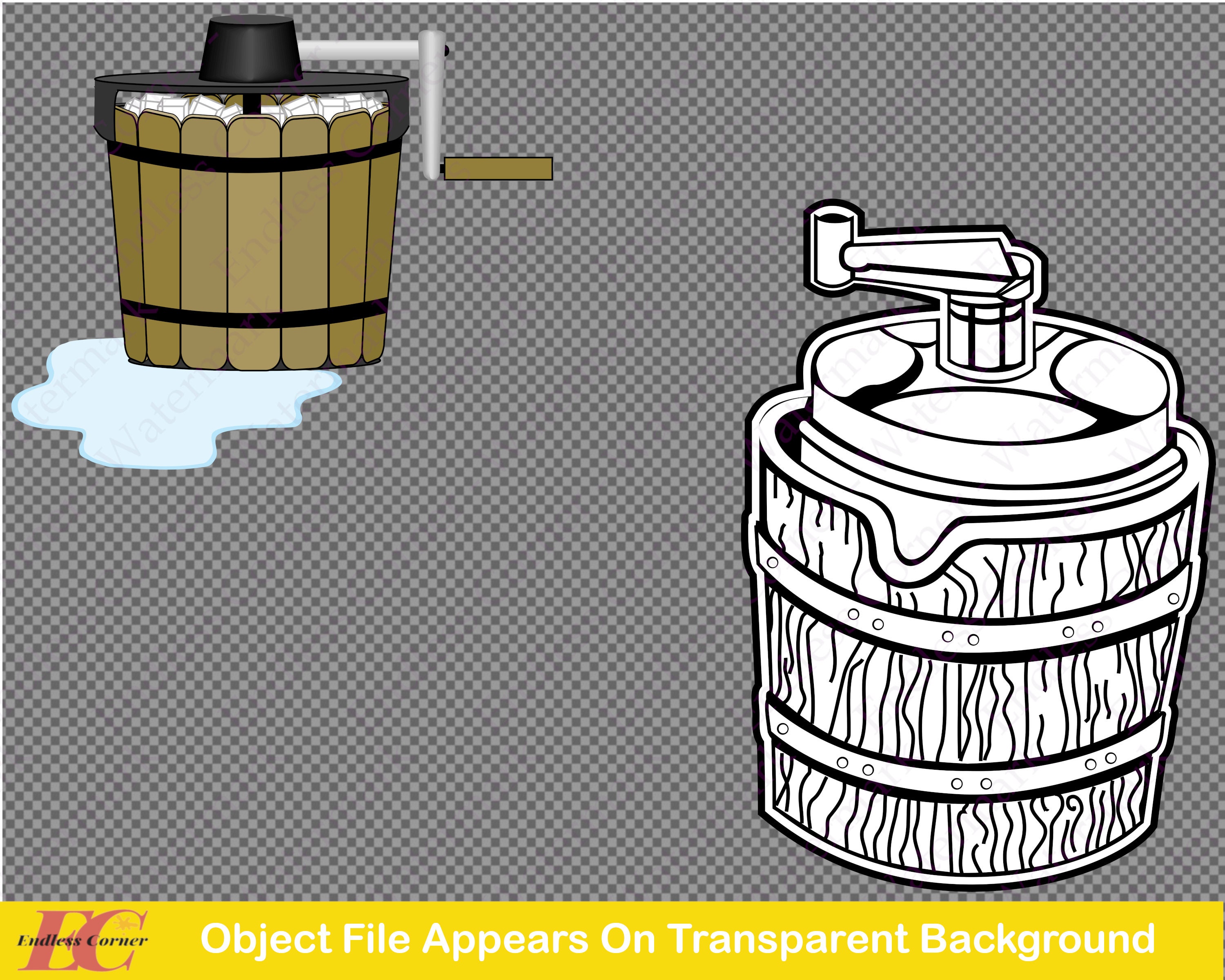 Ice Cream Churn Clip Art