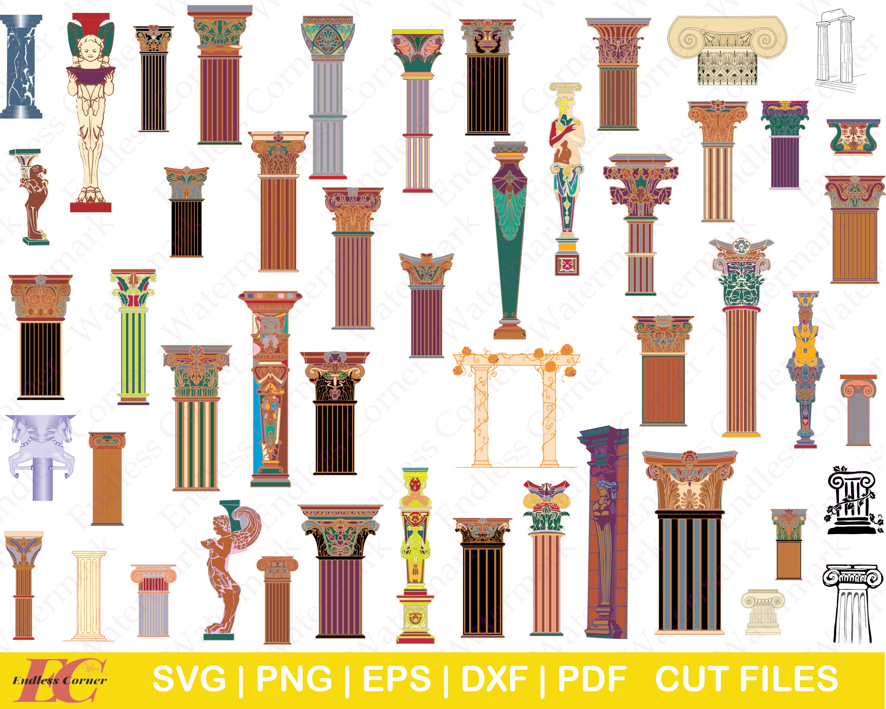 Square Pillar Clip Art