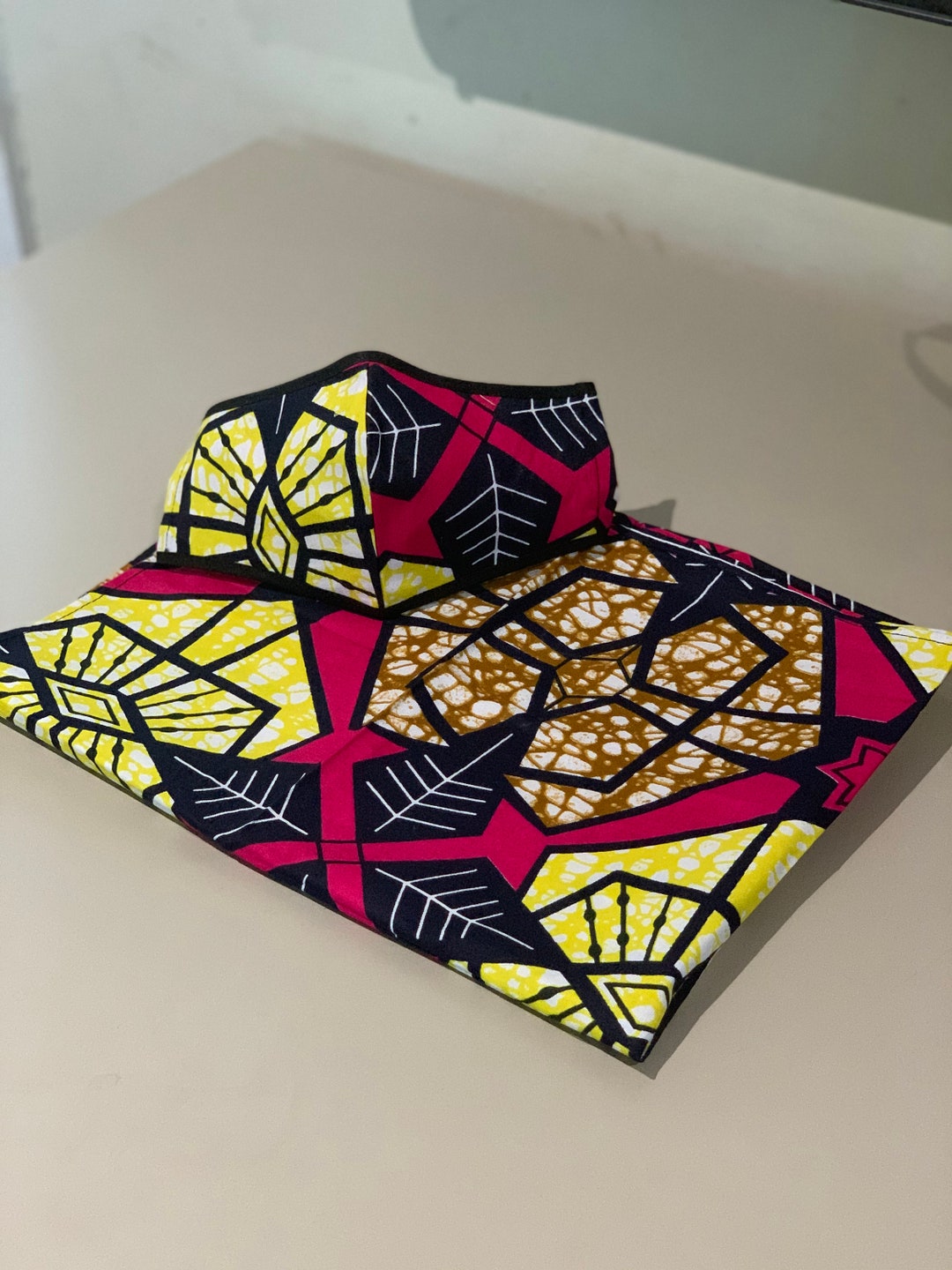 Wax Fabric African Print Face Mask - Etsy