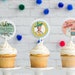 Fiesta Party Cupcake Topper, Printable Cupcake Label, Party Printable ...