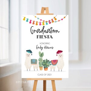 Graduation Fiesta Welcome Sign, Barbecue Welcome, Printable Template ...