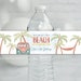 Beach Party Water Bottle Label, PRINTABLE Tropical Party Favor, Instant ...