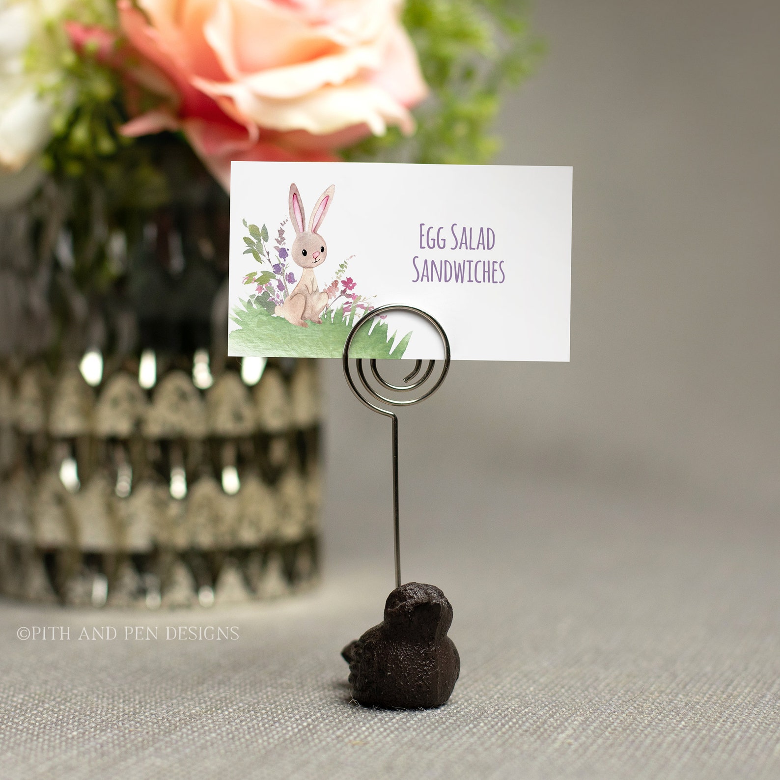 Easter Buffet Template Printable Food Labels DIY Easter | Etsy