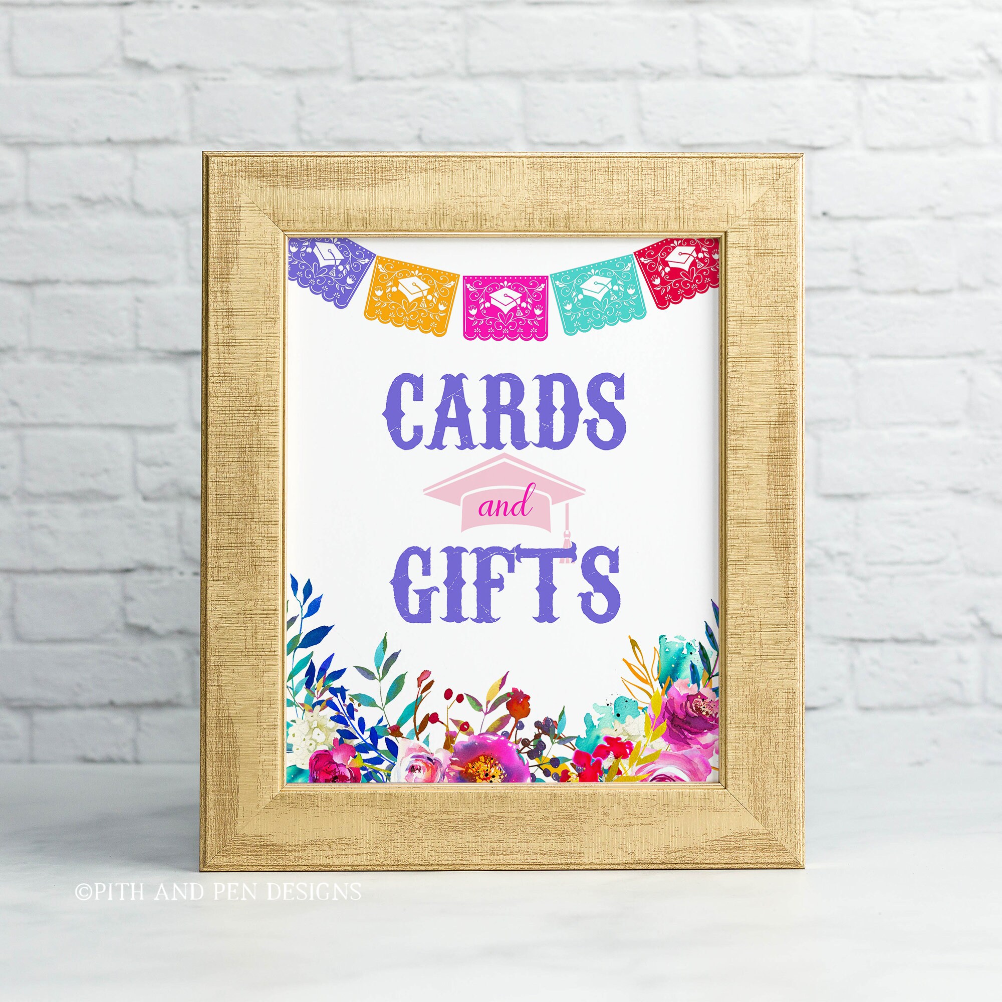 Graduation Fiesta Party Sign Printable Cards and Gifts Party - Etsy