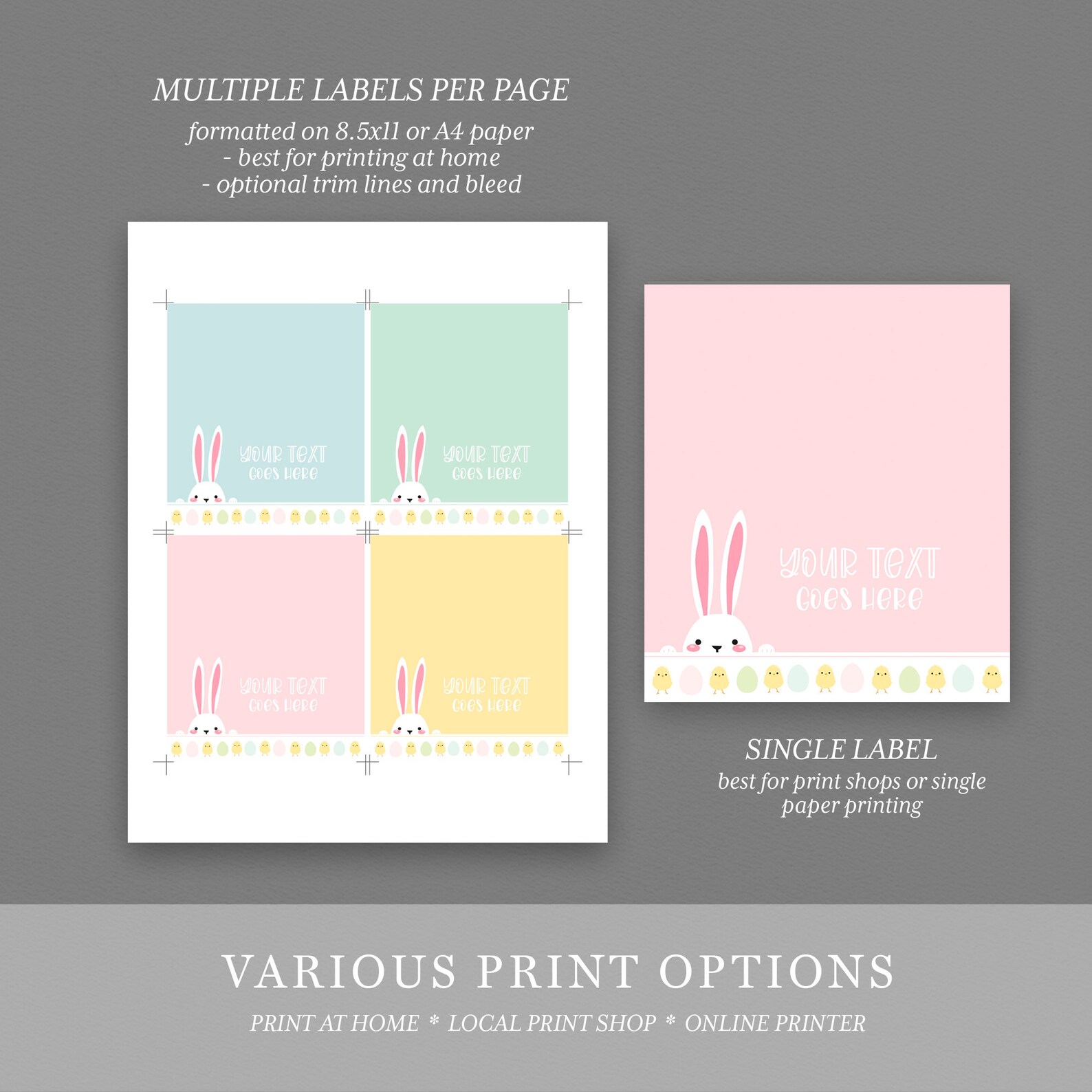 Easter Food Tent Cards: Printable Food Labels, Brunch, Instant Download ...
