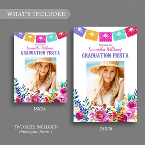 Graduation Fiesta Welcome Sign High School Grad Welcome - Etsy