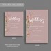 Dusty Rose Wedding Welcome Sign DIY Printable Poster Custom - Etsy