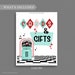 50s Cards and Gifts Sign Sock Hop Birthday Party Printable - Etsy