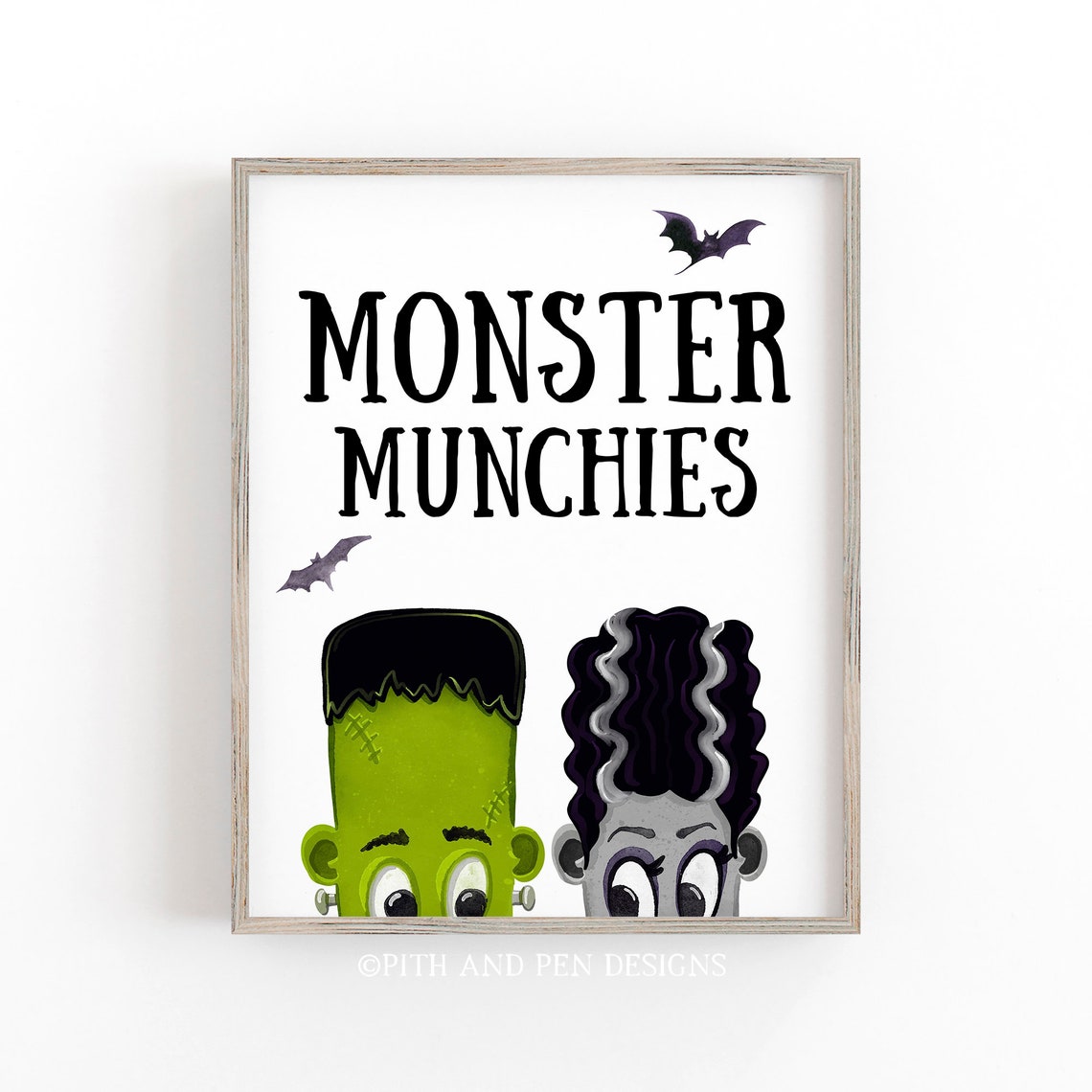 Frankenstein Monster Munchies Sign Monster Birthday Party - Etsy