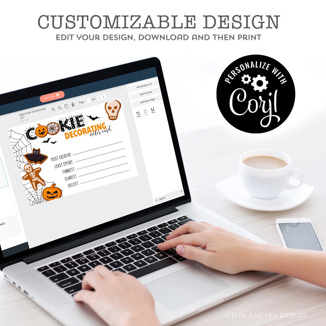 Halloween Cookie Decorating Voting Card | Contest Ballot | Instant ...