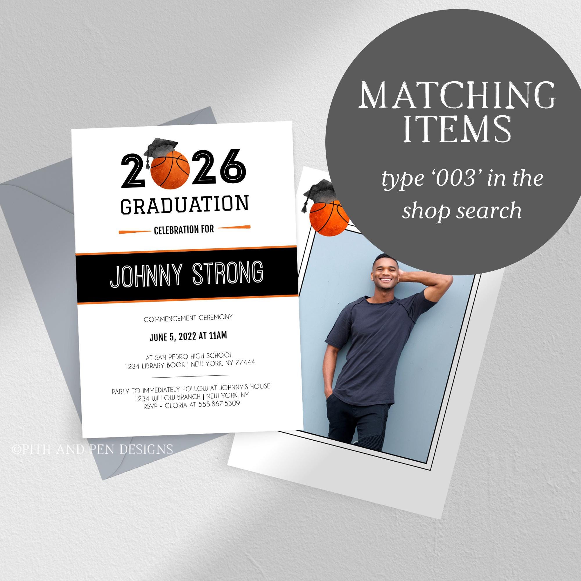 Printable Basketball Graduation Signs | Sports Theme Grad Party - Corjl ...