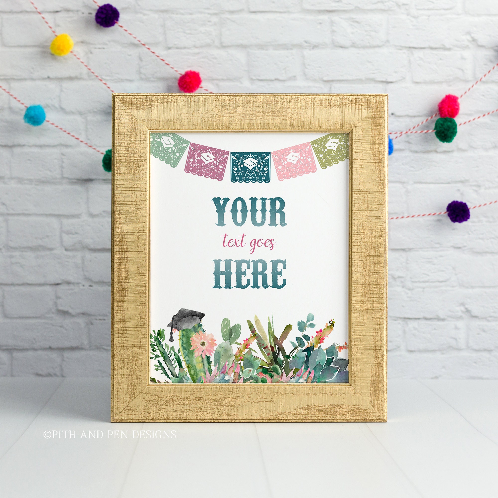 Printable Graduation Fiesta Signs DIY Graduation Party - Etsy