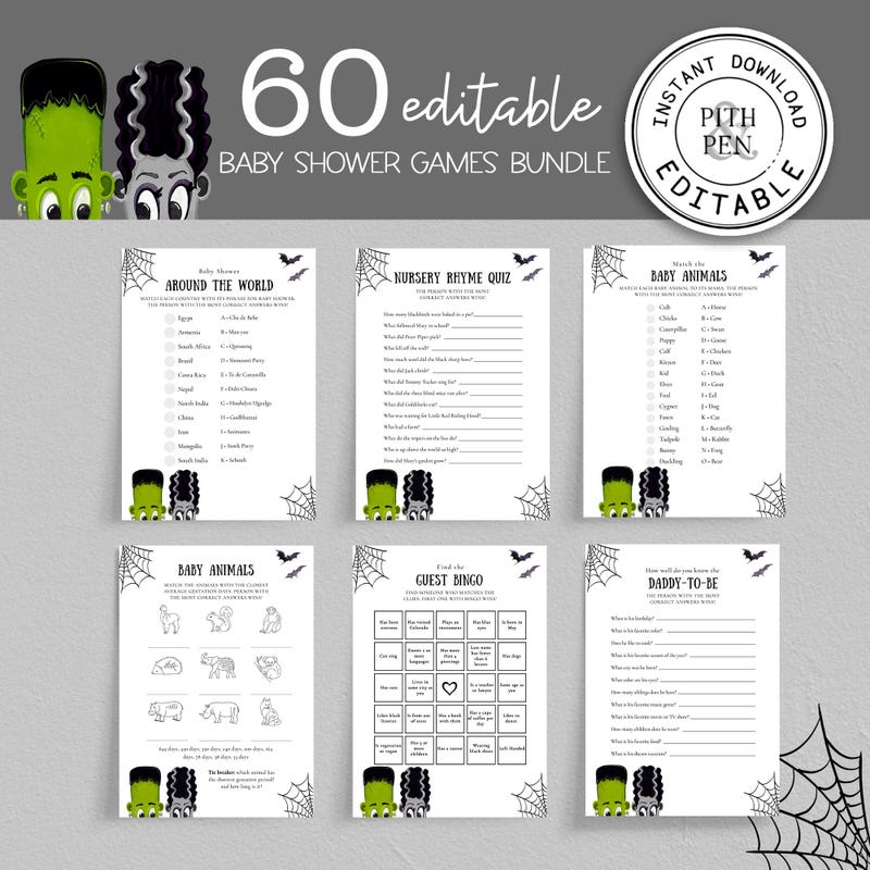 Baby Shower Frankenstein - Etsy