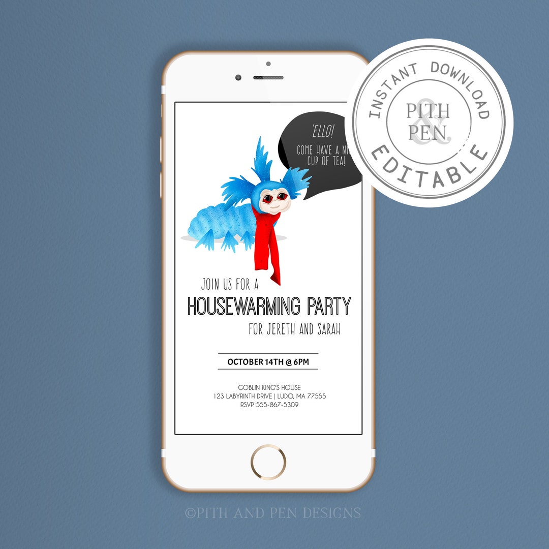 Labyrinth Housewarming Party Invitation Halloween Party - Etsy