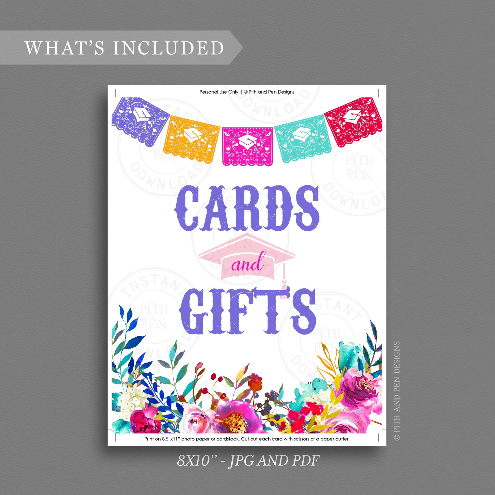 Graduation Fiesta Party Sign Printable Cards and Gifts Party - Etsy