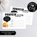 Pumpkin Carving Voting Card | Halloween Contest Ballot | Editable and ...