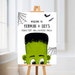 Editable Halloween Party Sign, Frankenstein Party Printable, Corjl #047 ...