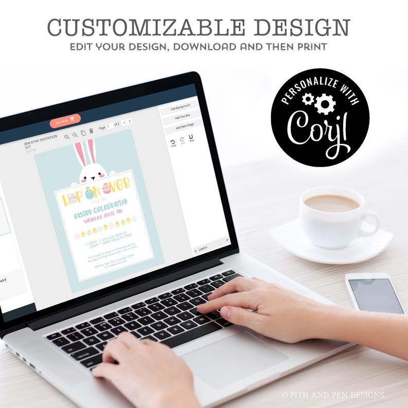 Easter Bunny Invitation | Easter Egg Hunt | Printable and Digital ...
