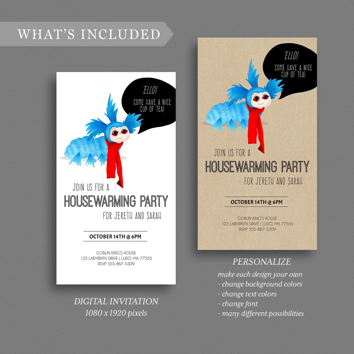 Labyrinth Housewarming Party Invitation Halloween Party | Etsy