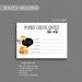 Pumpkin Carving Voting Card, Halloween Contest Ballot, Instant Download ...