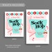 50's Sock Hop Birthday Party Sign, Printable Welcome Sign, Corjl 049 ...