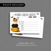 Pumpkin Carving Voting Card | Halloween Contest Ballot | Editable and ...