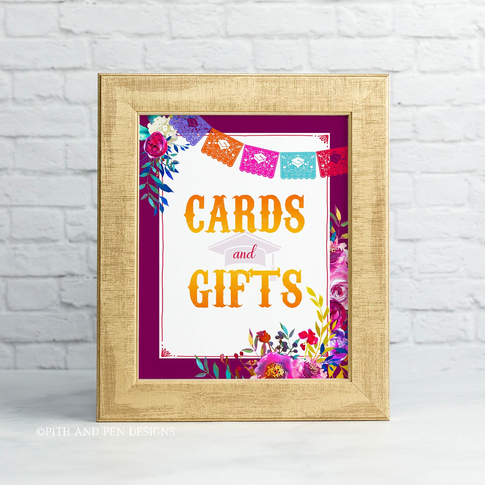 Graduation Fiesta Party Sign Printable Cards and Gifts Party - Etsy