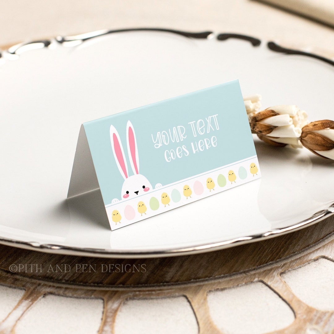 Easter Food Tent Cards: Printable Food Labels, Brunch, Instant Download ...