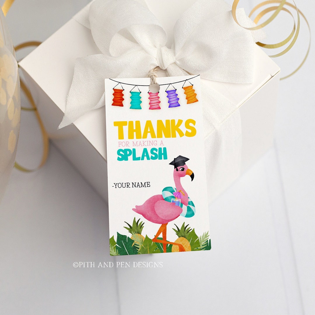 Graduation Thank You Gift Tag, Printable Gift Tag, Instant Download ...
