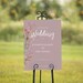 Dusty Rose Wedding Welcome Sign DIY Printable Poster Custom - Etsy