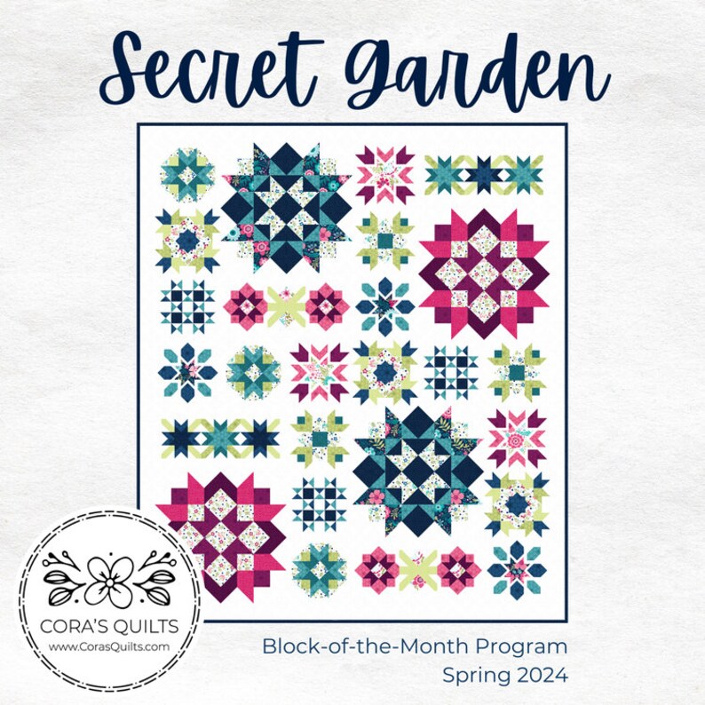 Secret Garden Sampler Quilt Kit - Etsy
