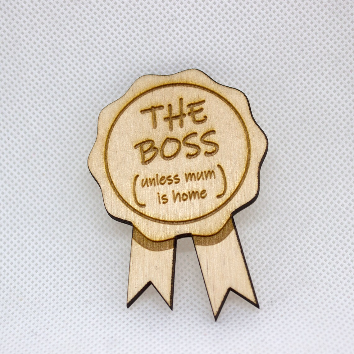 The Boss Badge Dad Gift the Actual Boss Gift Dad Pin Boss - Etsy UK