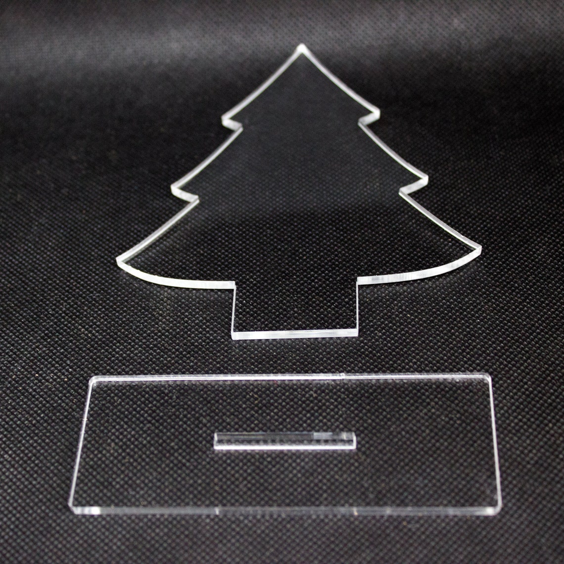 3mm Clear Christmas Tree Standing Plaque Blank Perspex Sign - Etsy
