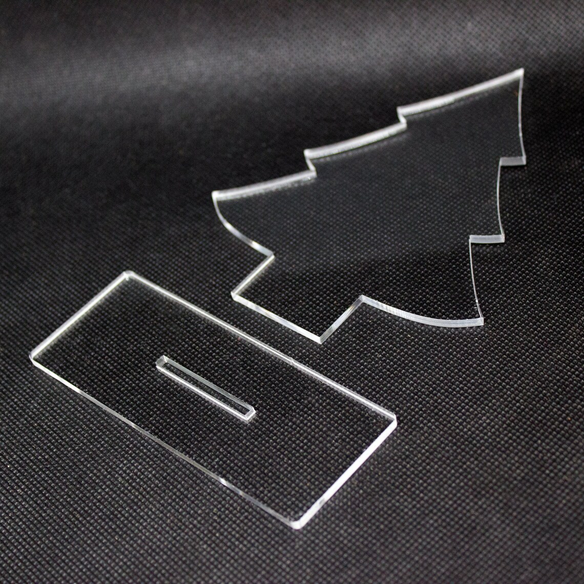 3mm Clear Christmas Tree Standing Plaque Blank Perspex Sign - Etsy