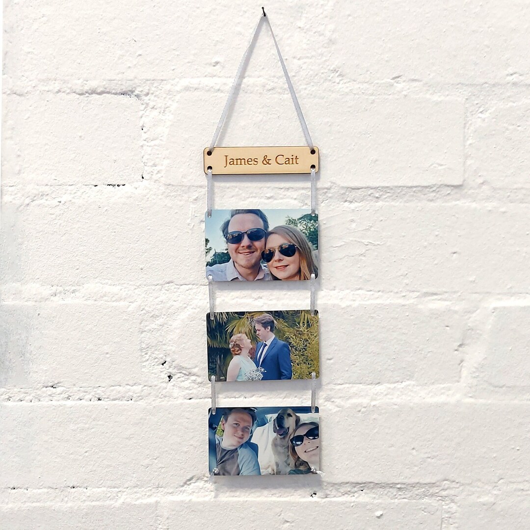 Personalised Hanging Photo Gallery, Picture Display, Photo Collage ...