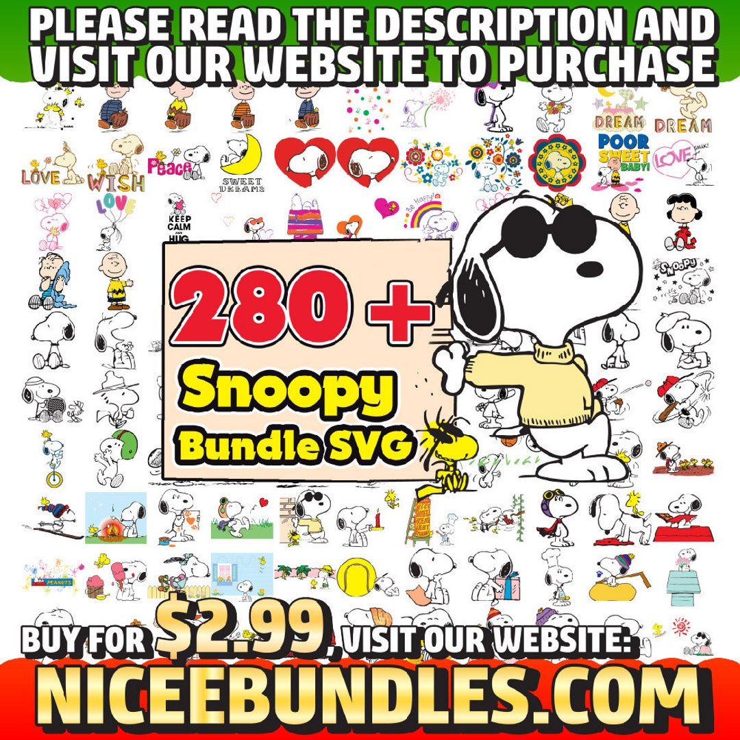 Mega Snoopy Svg, Snoopy Bundle Svg, Charlie Brown Svg, Snoopy Clipart, Peanuts Svg, Snoopy ...