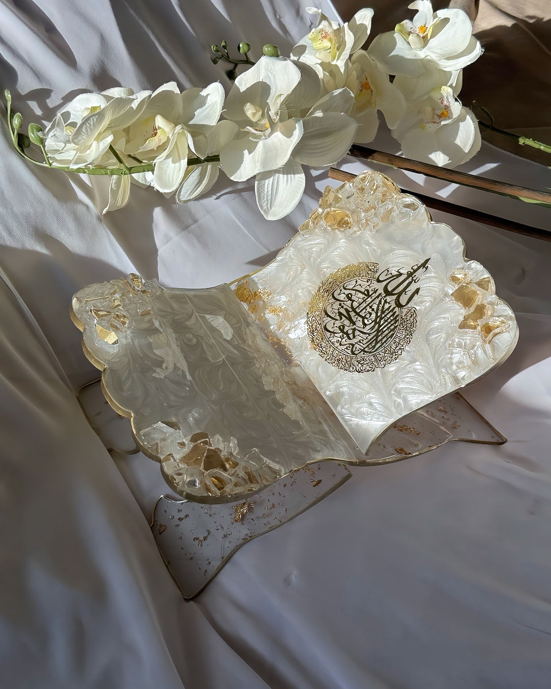 Ayatul Kursi Quran Holder | Quran Holder | Islamic Resin Art | Resin ...