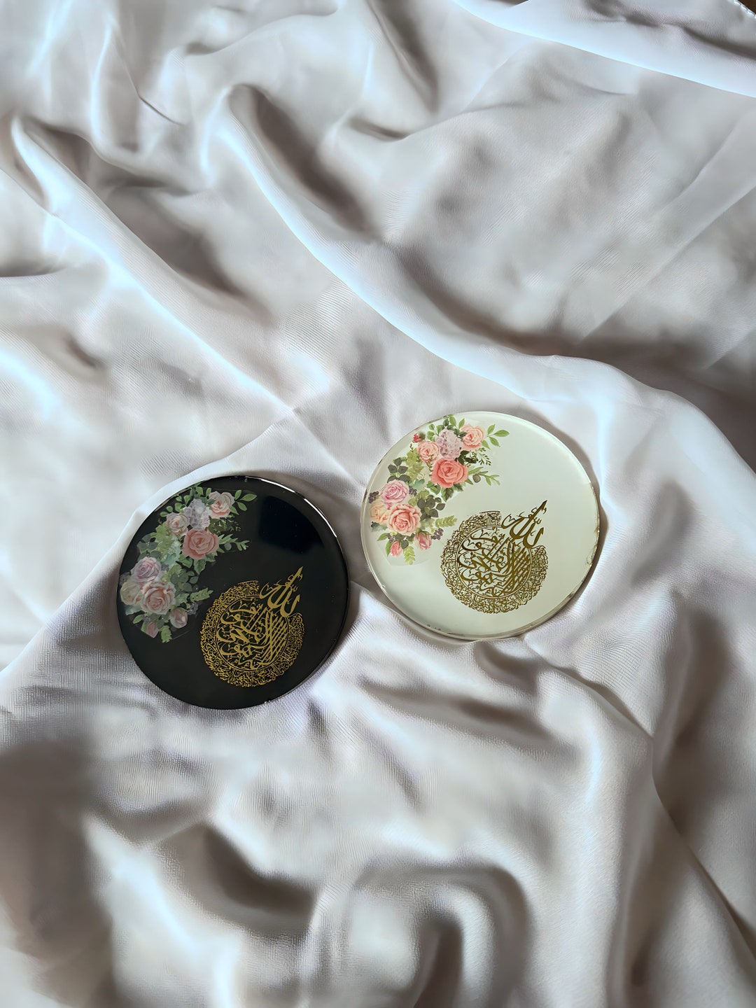 Floral Ayatul Kursi Magnets | Fridge Magnets | Islamic Resin Art ...