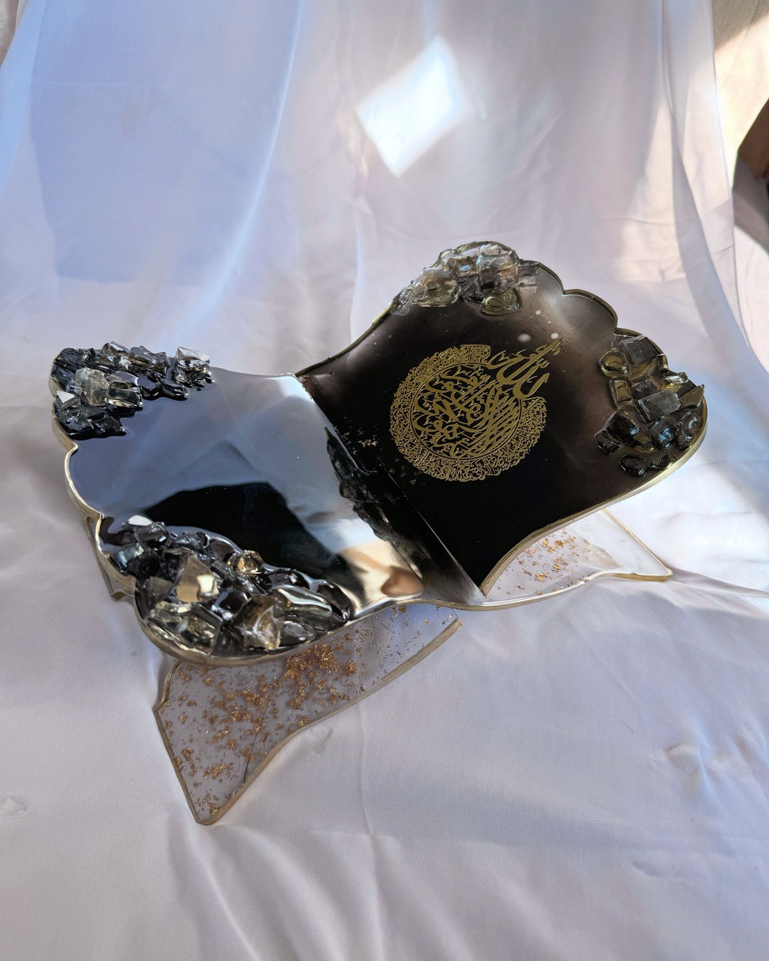 Ayatul Kursi Quran Holder | Quran Holder | Islamic Resin Art | Resin ...