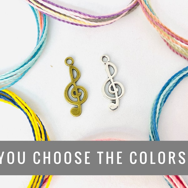 Music Note Bracelet - Etsy